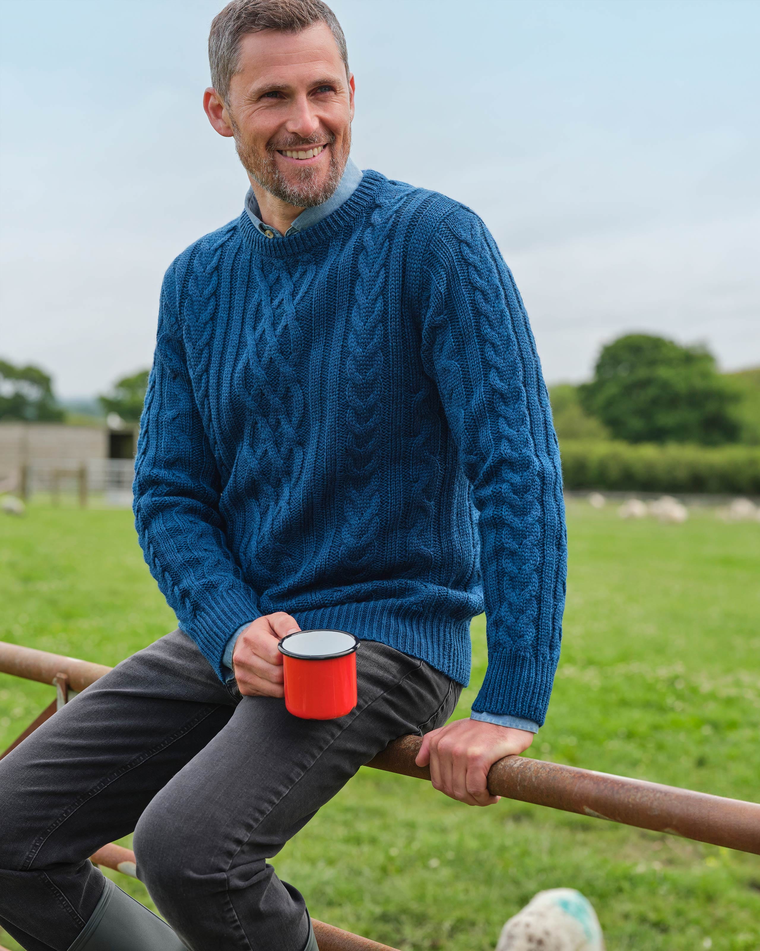 Men's Jumpers | Natural Men's Knitted Jumpers | WoolOvers AU