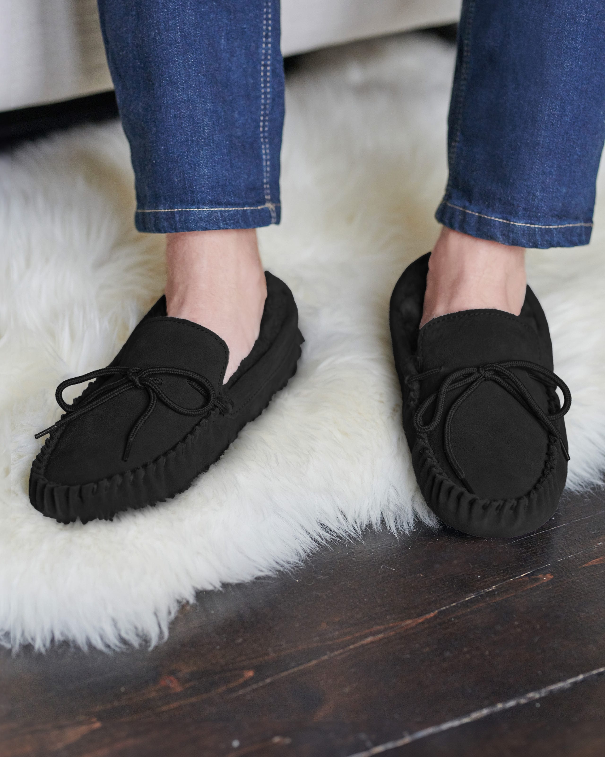 Men's Sheepskin Slippers | Natural Footwear | WoolOvers AU