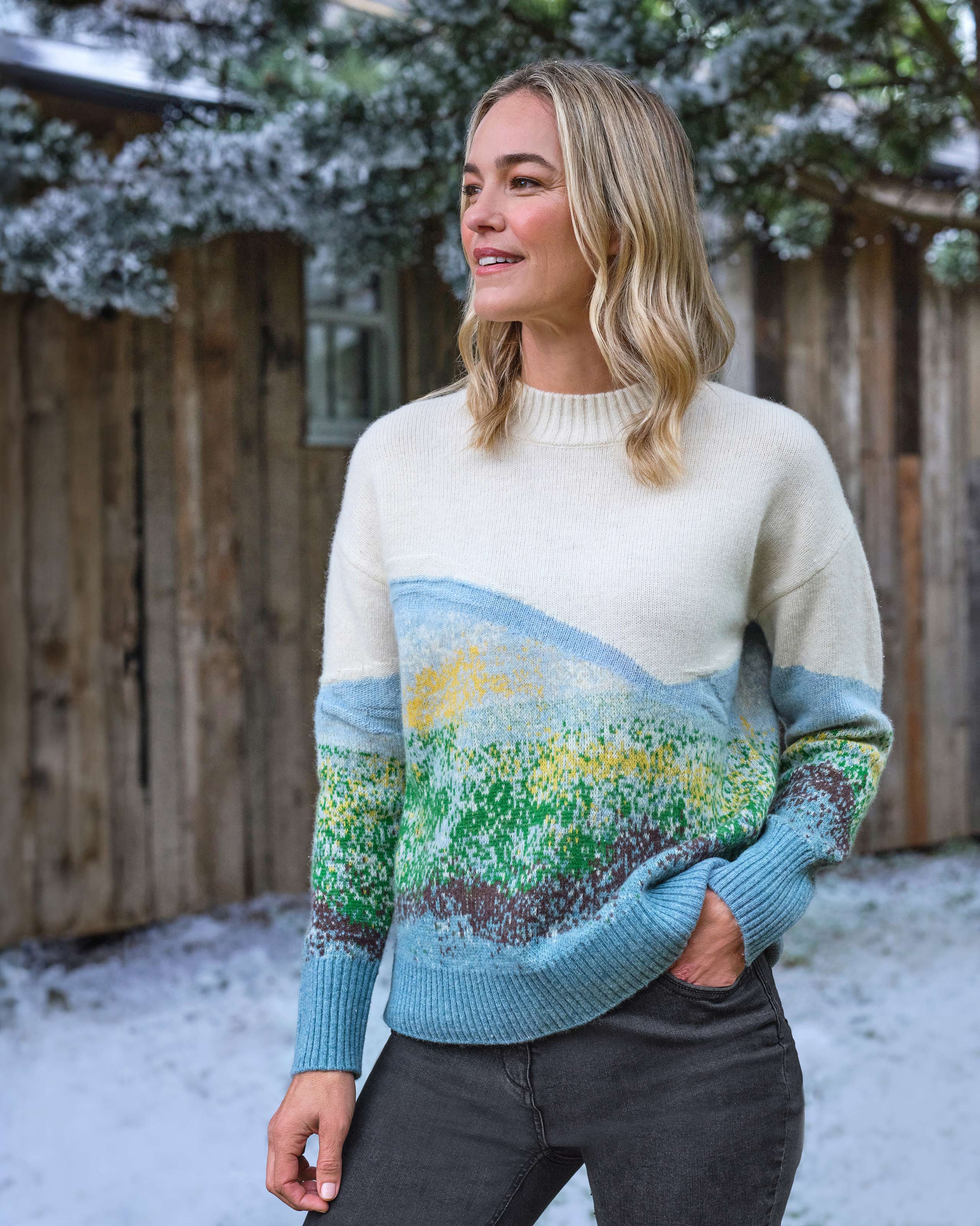 Multi | Pullover mit Landschaftsmotiv | WoolOvers DE