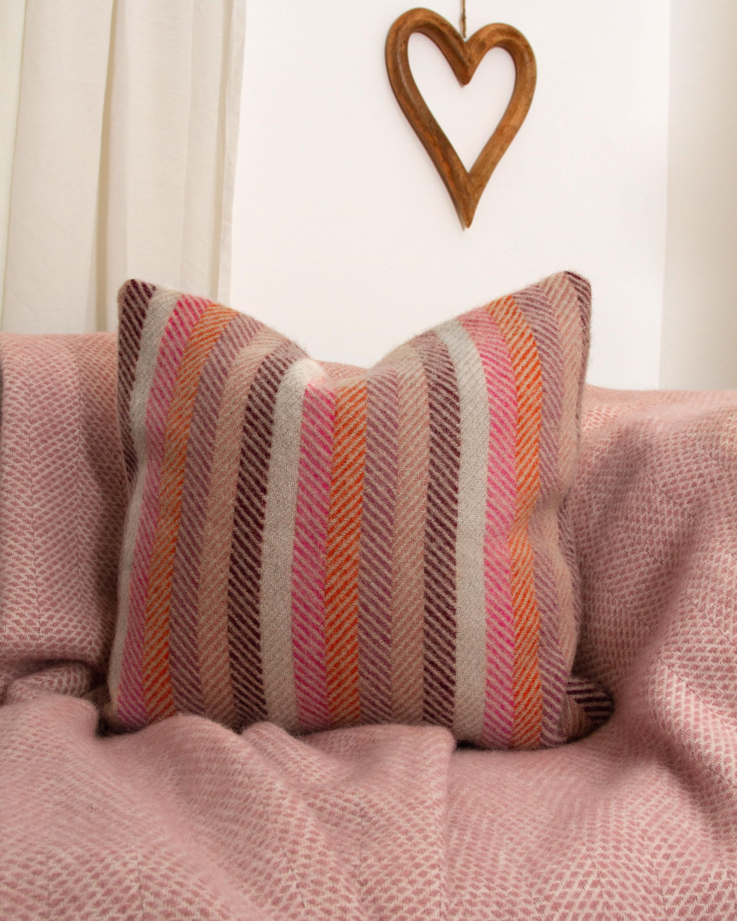 Sunset Stripe | Pure Wool Cushion Cover | WoolOvers UK