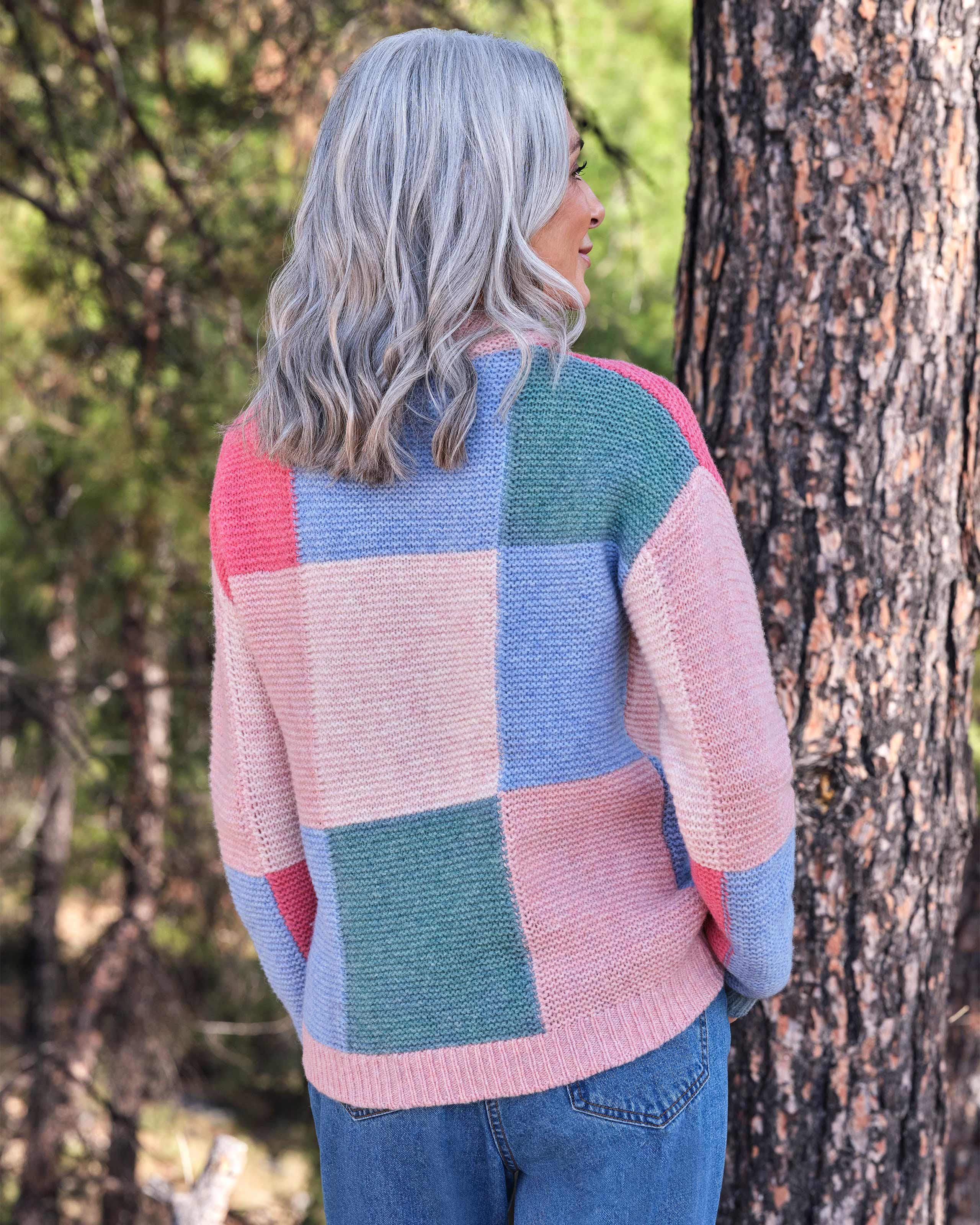 Multi | Purl Stich Patchwork -Jumper | WoolOvers DE