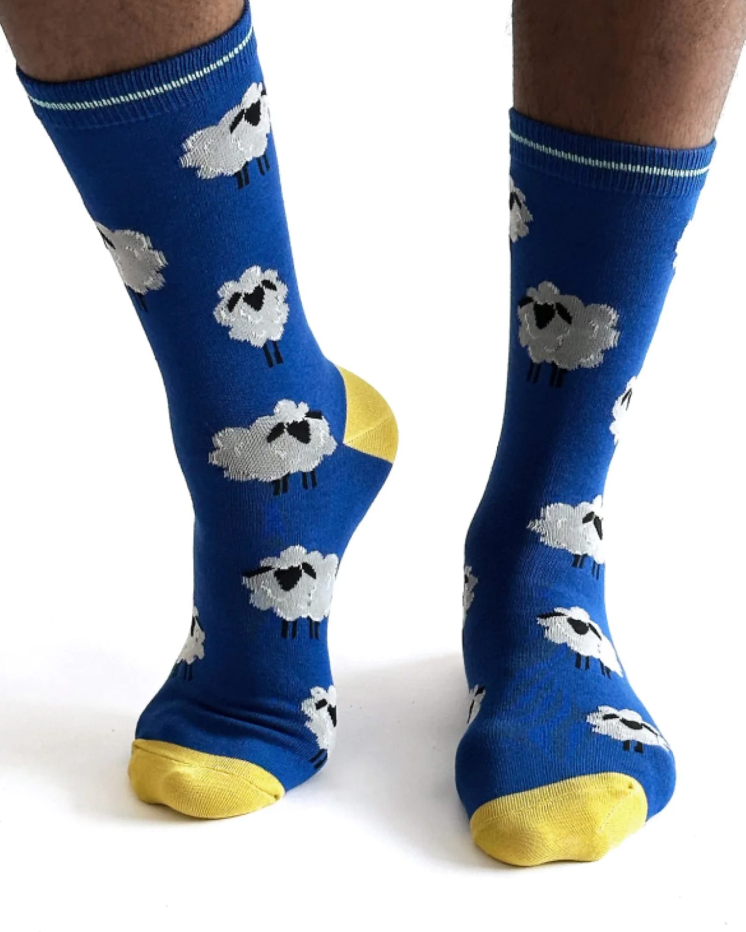 Dark Blue | Mens Elliot Sheep Bamboo Socks | WoolOvers UK