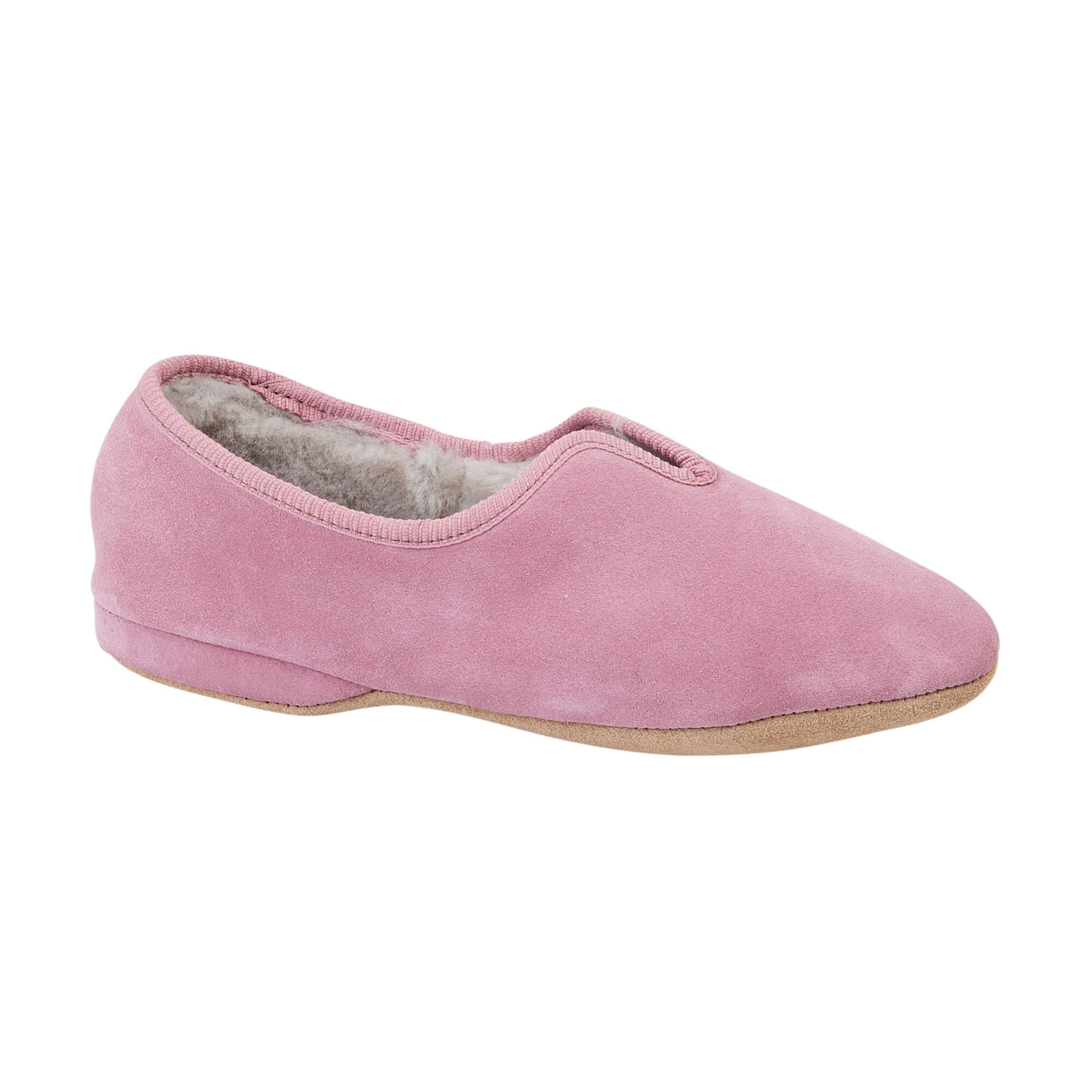 Pink | Womens Draper Sheepskin Slippers | WoolOvers US