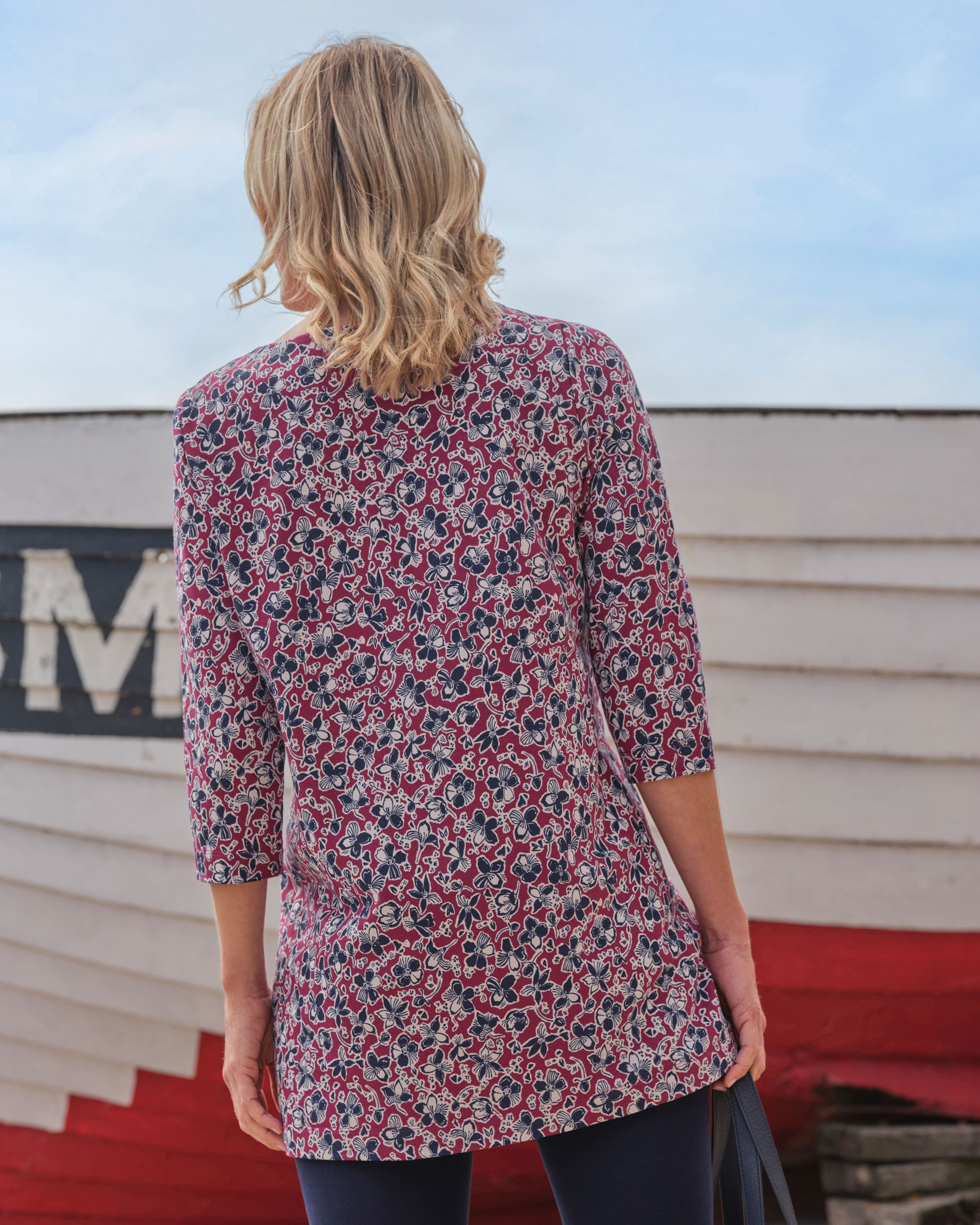 Geo Floral | Jersey Printed Tunic | WoolOvers AU