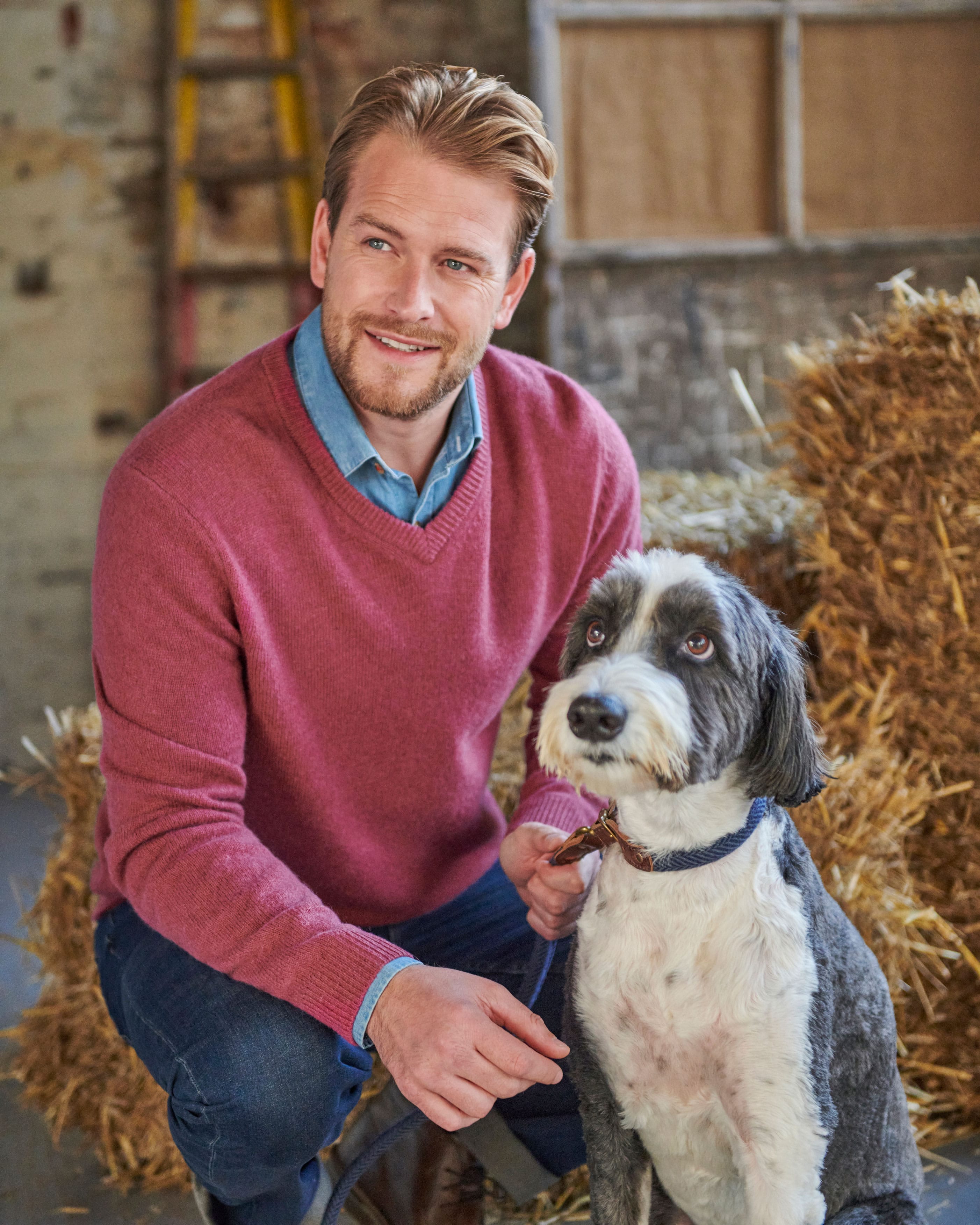 Plum Jam Mens Lambswool V Neck Jumper WoolOvers UK plum-jam-mens-lambswool-v-neck-jumper-woolovers-uk
