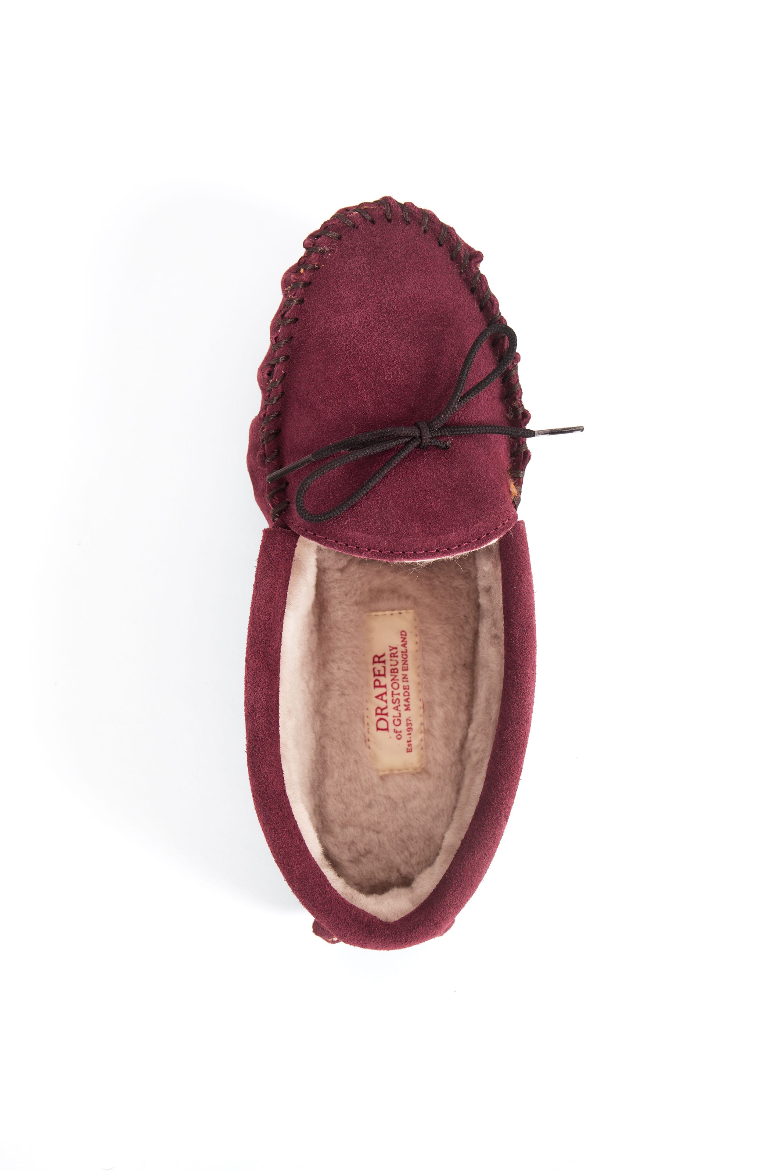 Mulberry | Womens Draper Sheepskin Moccasin Slippers | WoolOvers UK