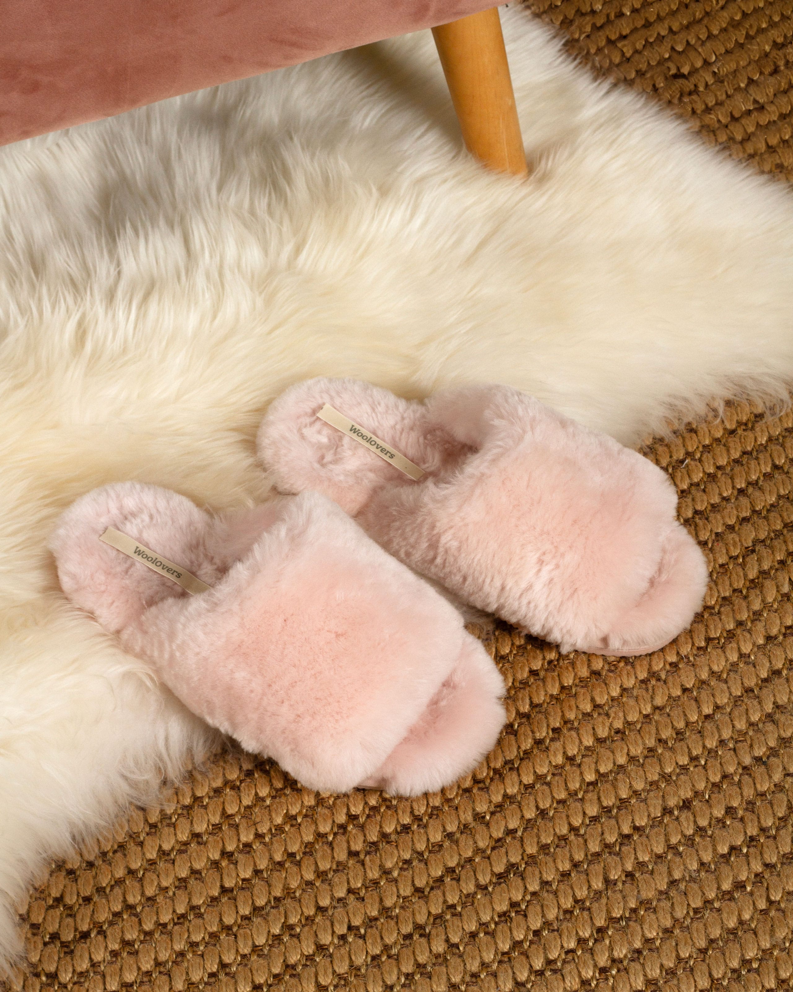 Rose | Mule à bout ouvert - Femme | WoolOvers FR