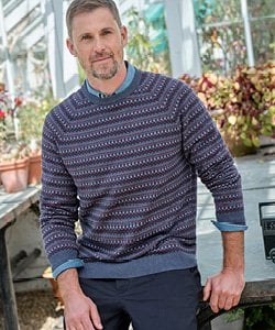 Red Plum | Mens Lambswool Lincoln Zipper Cardigan | WoolOvers AU